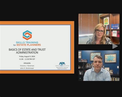 I Was Invited To Speak With John R Strohmeyer At The Aba Real Property Trust And Estate Law