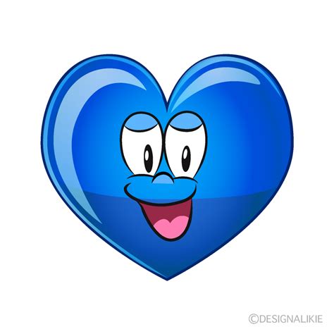 Corazón Azul Sonriente Imágenes Gratis De Personajes De Dibujos