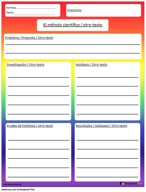 Método Científico 2 Storyboard Por Es Examples