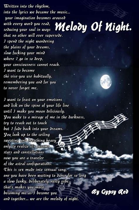 Erotic Poems The Melody Of Night Du Poetry