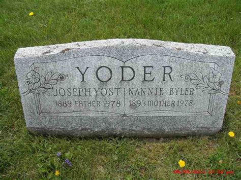 Joseph Yost Yoder 1889 1978 Find A Grave Memorial