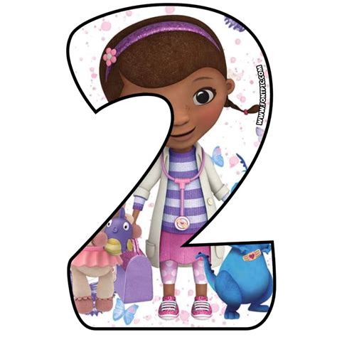 Doc McStuffins Number FontPic Com