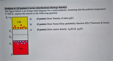 Solved Problem 4 15 Points Carrier Distributions Chegg Com