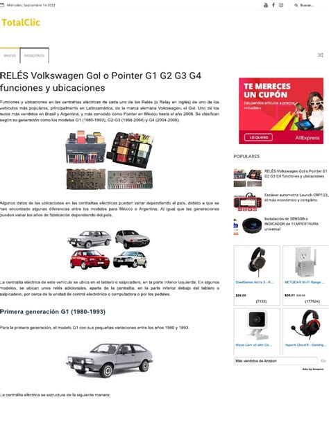 RelÉs Volkswagen Gol O Pointer G1 G2 G3 G4 Pdf