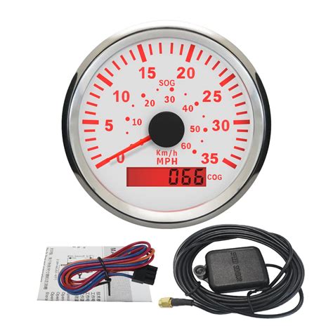 Eling Waterproof Gps Speedometer 0 35 Mph Speedo Gauge Kit For Marine