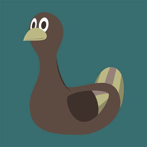 평면 디자인 장난감 오리 벡터 아이콘 Eps Ai Uidownload