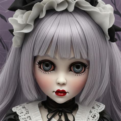 Premium Photo Close Up Of Spooky Doll
