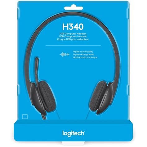 Logitech USB Headset H340 Stereo USB Wired 20 Hz To 20 KHz Over The Head Binaural