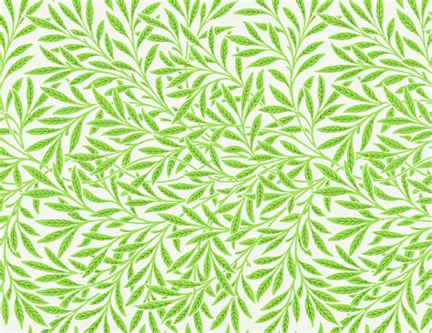 Willow Green Leaf Pattern 1850s Grand Vintage Vines Miniature Dollhouse