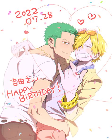 Roronoa Zoro And Sanji One Piece Drawn By Taro Honyarara Danbooru