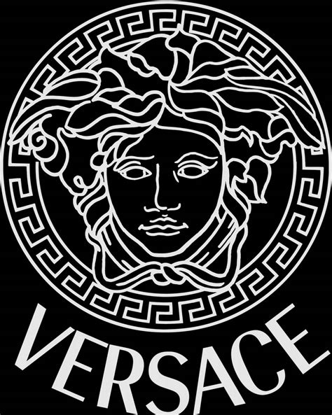 Download Versace Logo Black Canvas Wallpaper