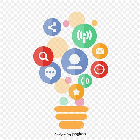 Digital Marketing Png Picture Digital Marketing Bulb Element Vector Material Currency Symbol