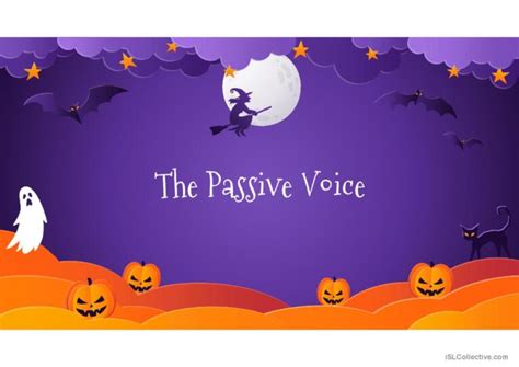 Halloween Passive Voice Lesson Gramm English Esl Powerpoints