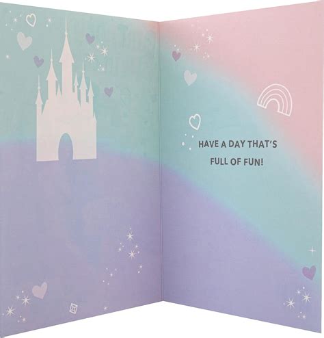 Disney Princesses Design Birthday Card With Sticker Sheet Shop Inc
