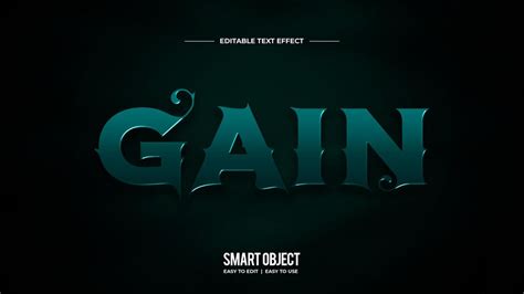 Premium Psd Green Gradient Text Effect