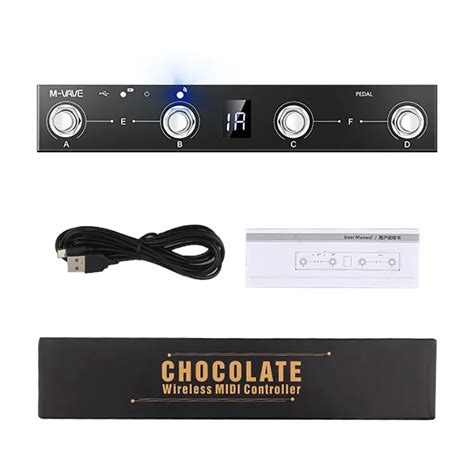 M Vave Chocolate Midi Bt Wireless Midi Controller 4 Buttons Portable