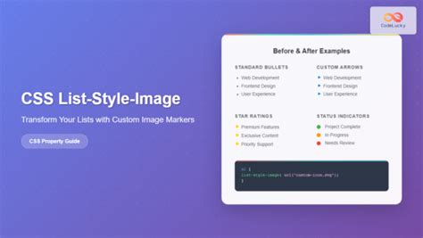 CSS List Style Type Complete Guide To Custom Bullet Points And Numbering CodeLucky