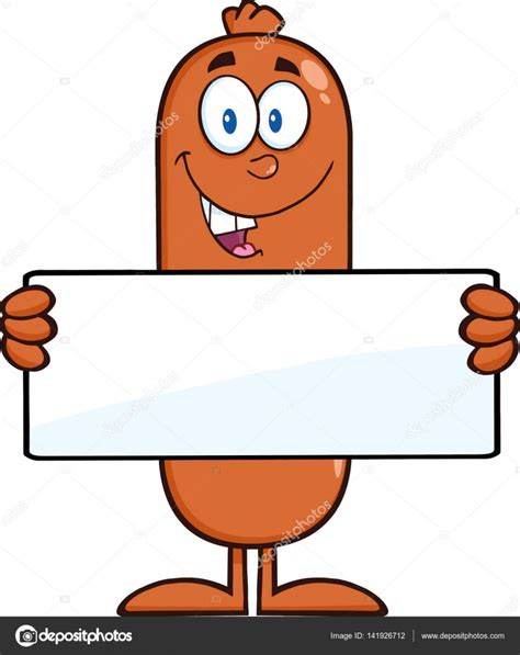 소시지 만화 캐릭터 스톡 벡터 ©hittoon 141926712