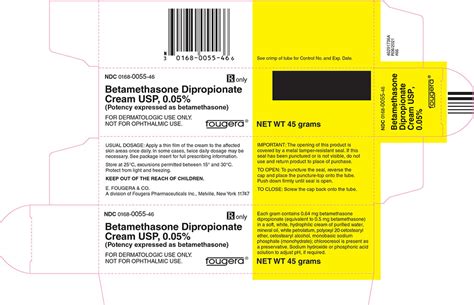 Betamethasone Dipropionate Cream Usp 0 05 Betamethasone Dipropionate