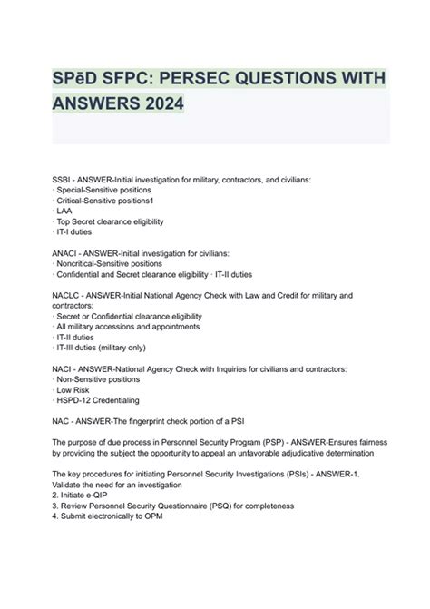 Spēd Sfpc Persec Questions With Answers 2024 Spēd Sfpc Persec Qu Stuvia Us