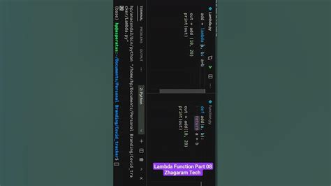 Lambda Function Part 08 Python Pythonprogramming Youtube