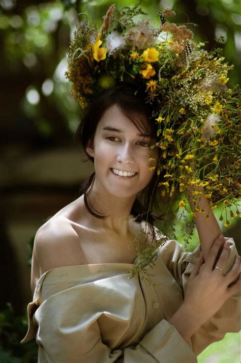 Венок из полевых трав Портрет Исторические костюмы Венок