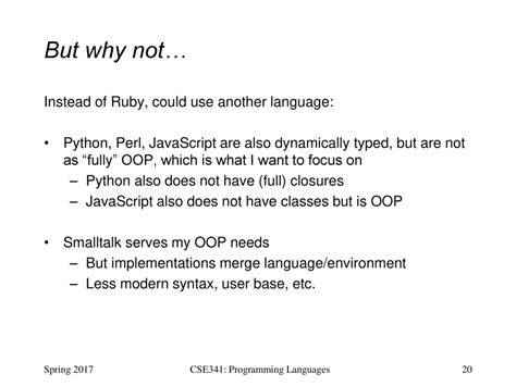 Cse341 Programming Languages Interlude Course Motivation Ppt Download