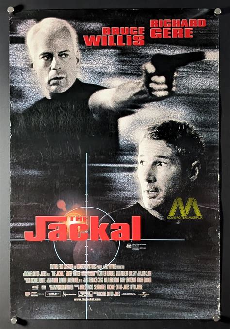 The Jackal 1997 Movie Poster Daybill Bruce Willis Richard Gere