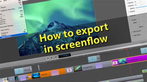 Screenflow 5 Tutorial How To Export In Screenflow Youtube