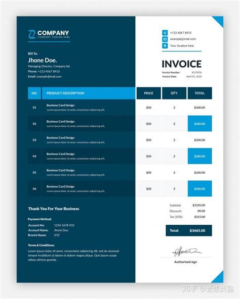 怎么阅读以及开具英文发票？ 知乎