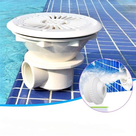 Swimming Pool Main Drain Floor 8 Inch Reinforced Suction White Pool