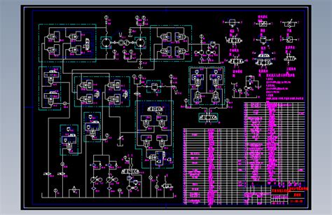 试验台液压原理图autocad 14模型图纸下载 懒石网