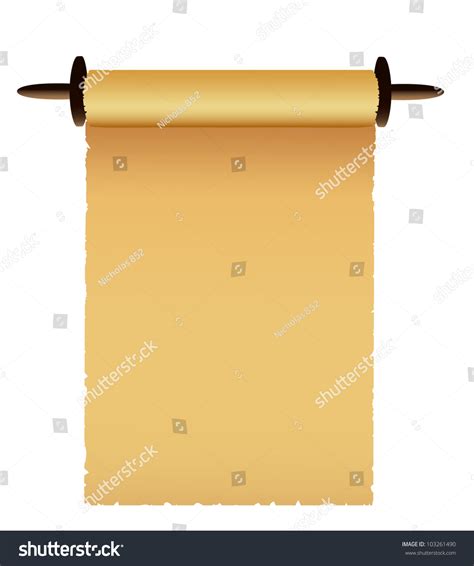 Old Scroll On White Background Vector Stock Vector Royalty Free Shutterstock