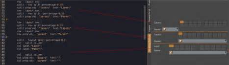 Python Fighting Split Col And Aligning Row Content Blender Stack