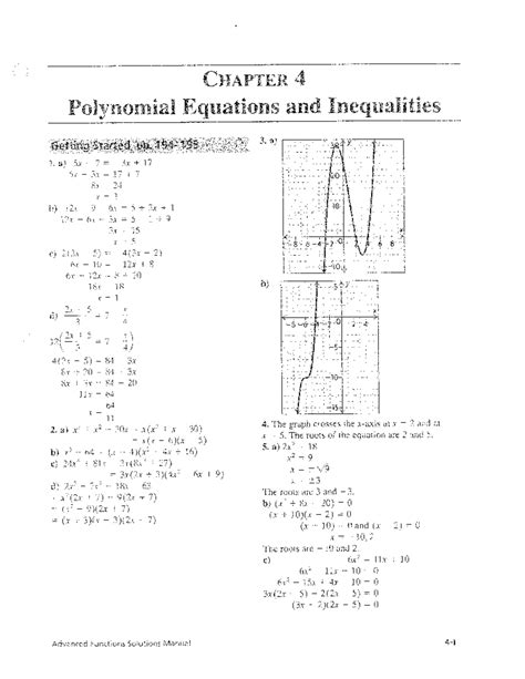 MHF 4U Chapter 4 Solutions Mat137Y1 Studocu