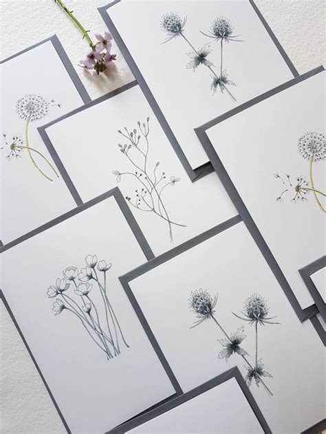 Blank Notelets With Envelopes Pretty Floral Note Cards For Etsy Uk