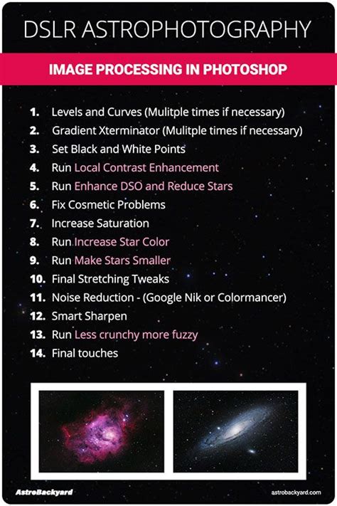 Astrophotography Image Processing In Photoshop Easy To Follow Deep Sky Astrophotography