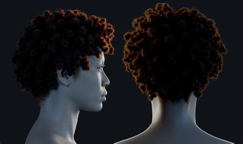 Artstation Hairstyle Dreads Knots 002 Hair For Blender Unreal