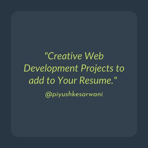 Piyush Kesarwani On Linkedin Webdevelopment Experience Management Content Project Building