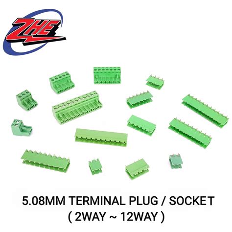 Mm Pcb Screw Terminal Block Wire Connector V A Straight