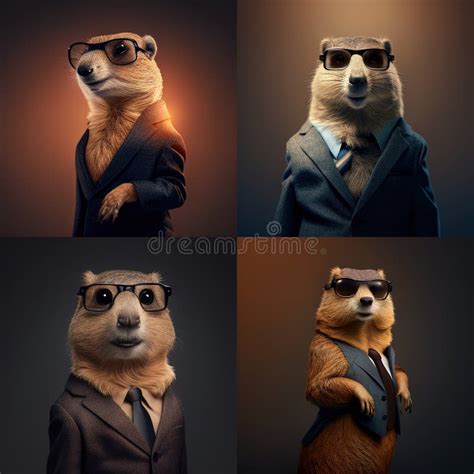 Illustration Of Gopher Photography In A Suit As Mascot Stock Illustration Illustration Of Life
