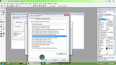 how to connect database in vb 6 0 through ms acess youtube