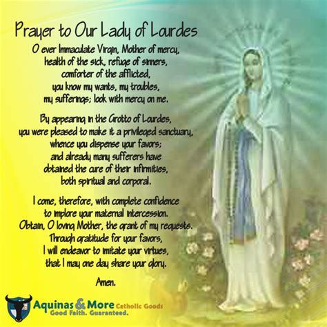 Online Prayer Request To Our Lady Of Lourdes At Annette Stephens Blog