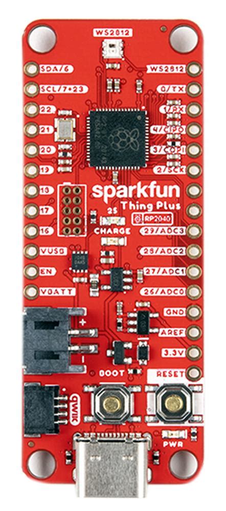 Dev 17745 Sparkfun Electronics Thing Plus Rp2040 Microcontroller