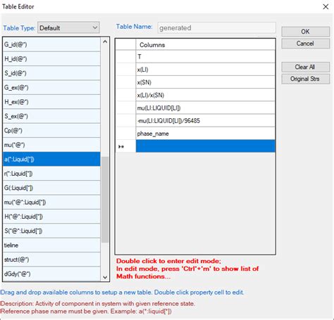 Calculate Open Circuit Voltage OCV Under Equilibrium Condition CompuTherm