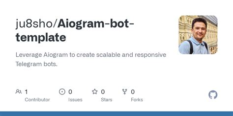 github ju8sho aiogram bot template leverage aiogram to create