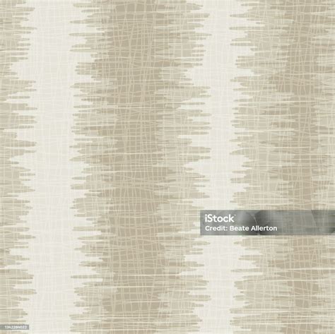시보리 스타일 스트라이프 벡터 원활한 벡터 패턴 배경 에크루 베이지 소재의 세로 줄무늬가 트림 텍스처를 배경으로 낙서 중립 직조 반복 시뮬레이션 바틱 효과 기하학적 디자인