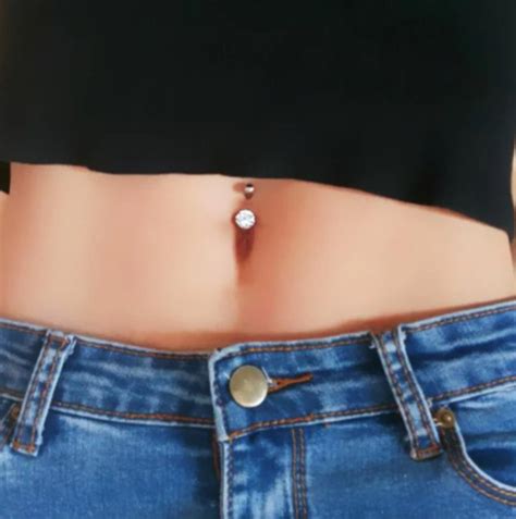 Small Belly Button Piercing