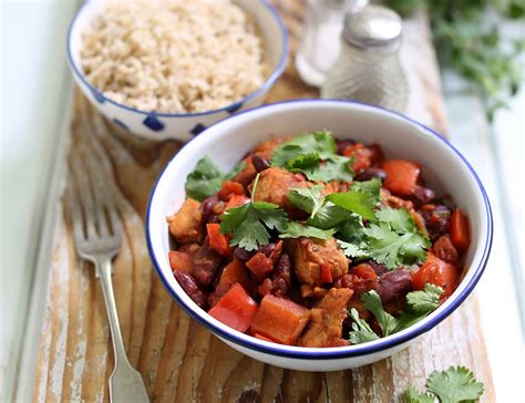 Chunky Chicken And Bean Chilli Recipe Abel And Cole