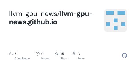 Github Llvm Gpu News Llvm Gpu News Github Io